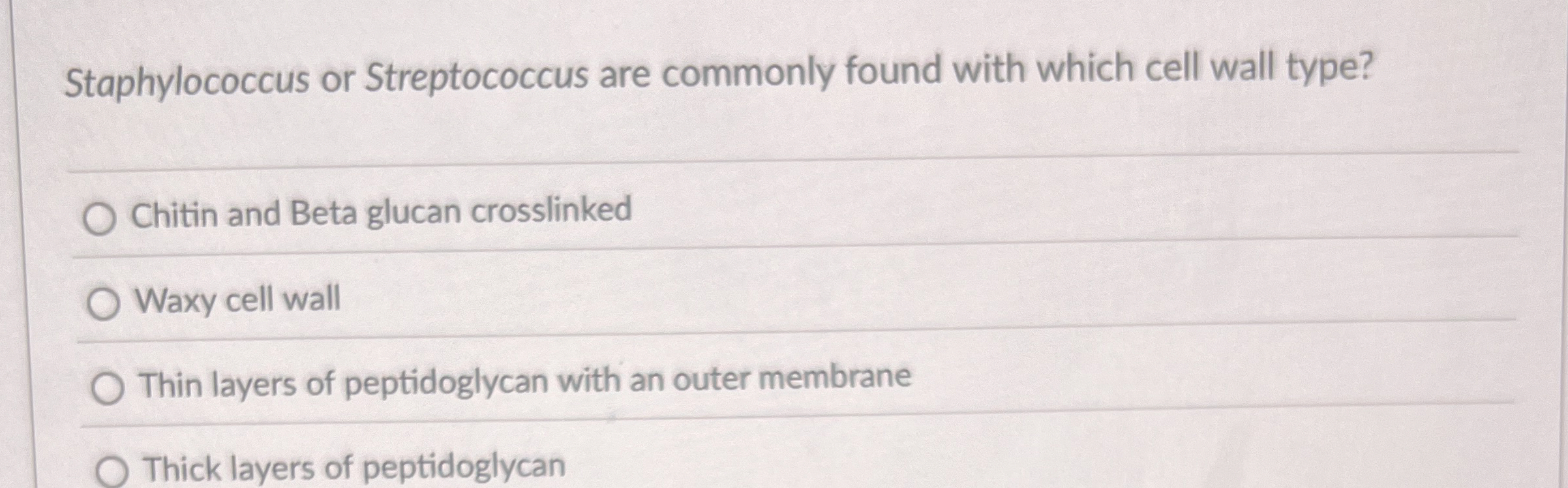 Solved Staphylococcus or Streptococcus are commonly found | Chegg.com