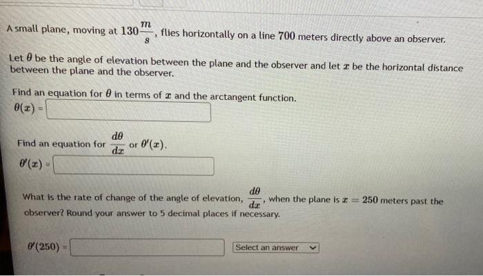 Solved A small plane, moving at 130sm, flies horizontally on | Chegg.com