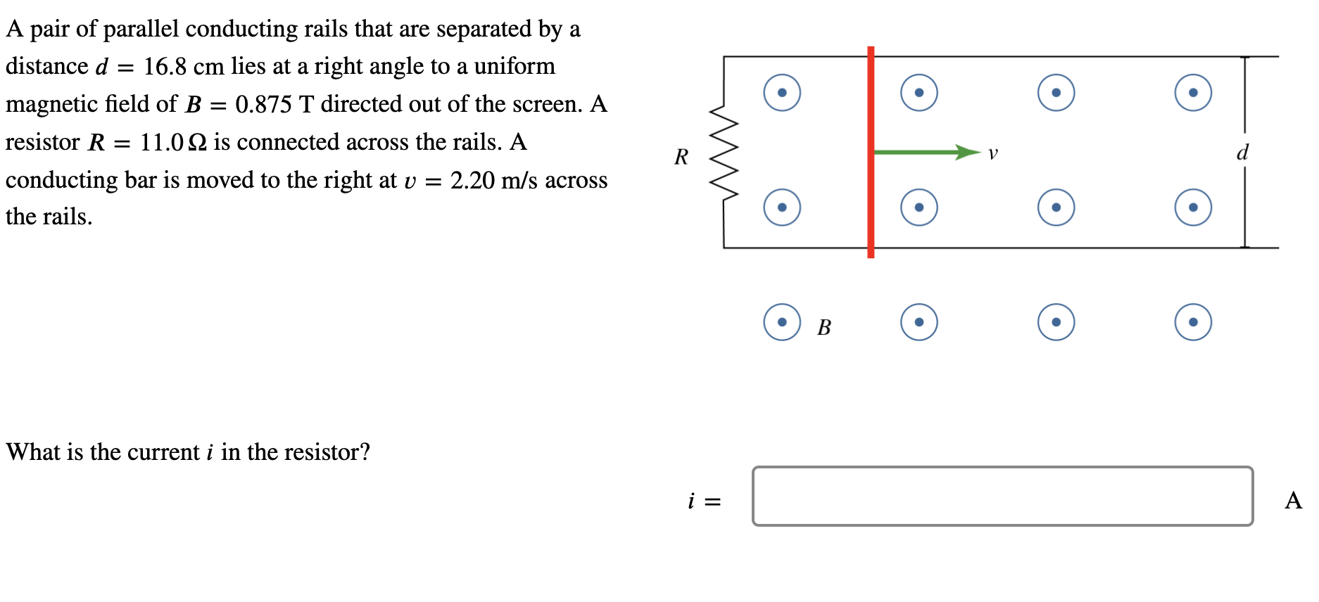 Solved A pair of parallel conducting rails that are | Chegg.com