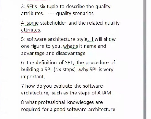 Solved 3: SEI's six tuple to describe the quality | Chegg.com
