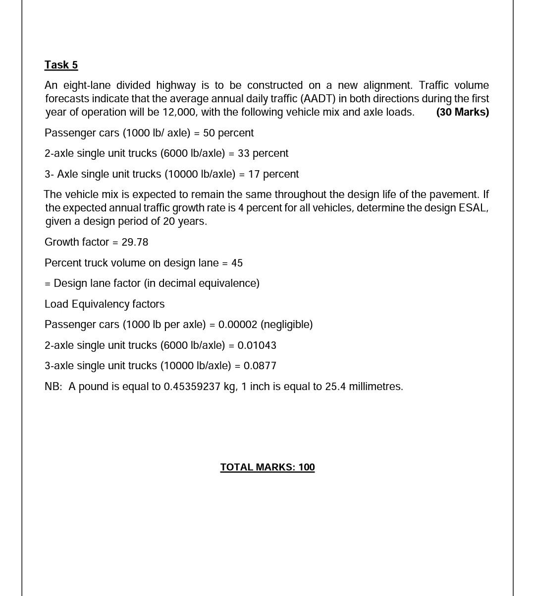 Solved Scenario: You are a Civil Engineer for Road Authority | Chegg.com