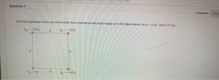 Solved Find the magnitude of the net electrostatic force | Chegg.com