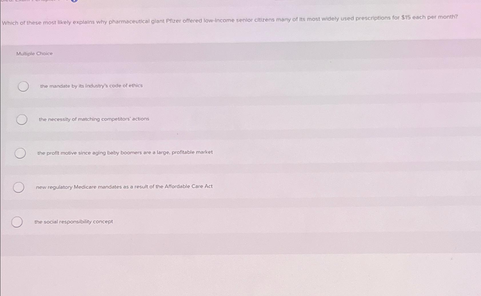 Solved Which of these most likely explains why | Chegg.com