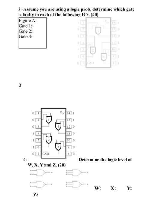 3 -Assume you are using a logic prob, determine which | Chegg.com