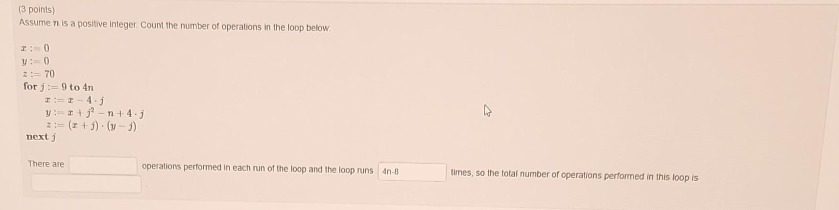 [Solved]: (3 points) Assume n is a positive integer. Co