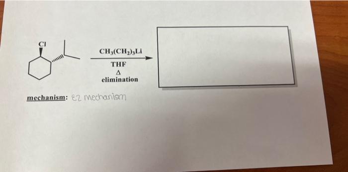 Solved THF CH3(CH2)3Li mechanism: \&2 Mechanism | Chegg.com
