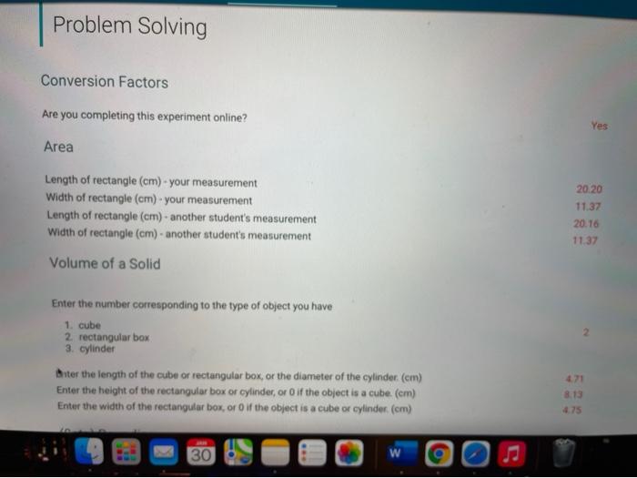 Solved Problem Solving Conversion Factors Are you completing | Chegg.com