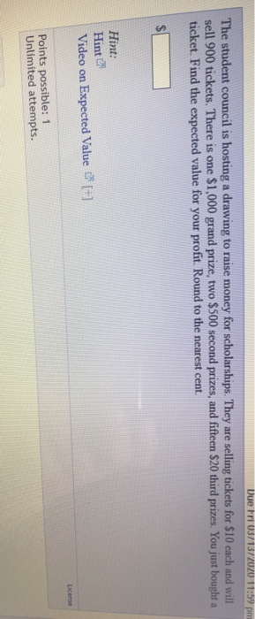 Solved Due tri 03/13/2020 11:59 pm The student council is | Chegg.com