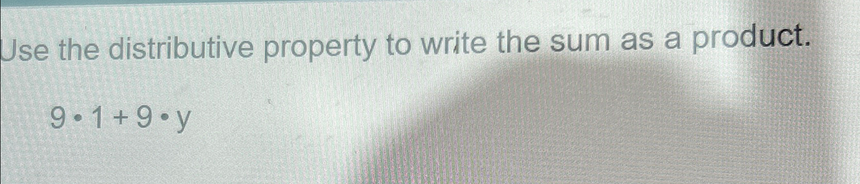 Solved Use the distributive property to write the sum as a | Chegg.com