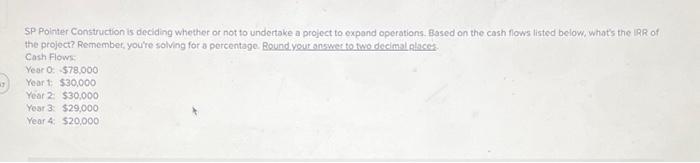 Solved SP Pointer Construction is deciding whether or not to | Chegg.com
