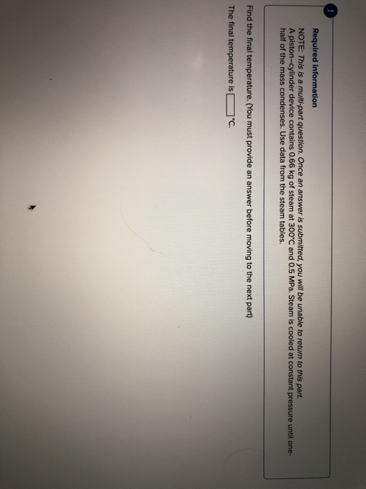 Solved Required information NOTE: This is a multi-part | Chegg.com