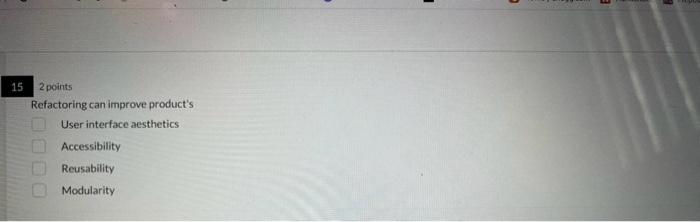 Solved 2 points. To validate a third party component with no | Chegg.com