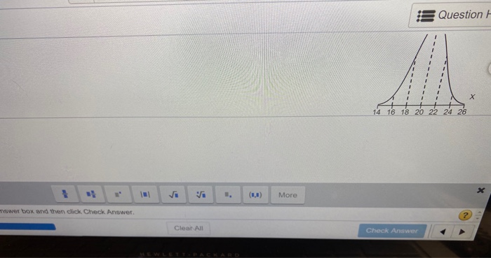 Solved 1.1.25 The graph of a normal curve is given on the | Chegg.com