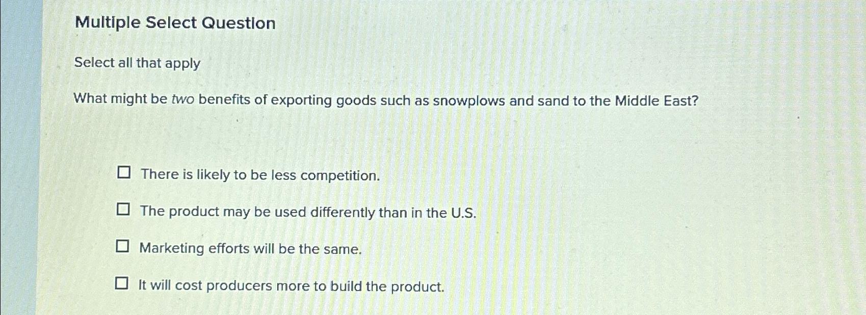 Solved Multiple Select QuestionSelect all that applyWhat | Chegg.com