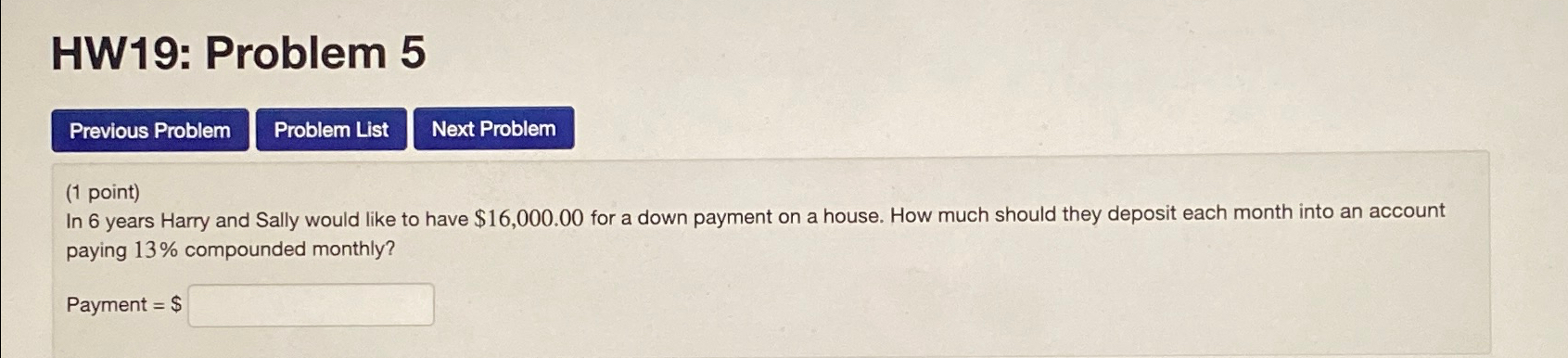 Solved HW19: Problem 5(1 ﻿point)In 6 ﻿years Harry and Sally | Chegg.com