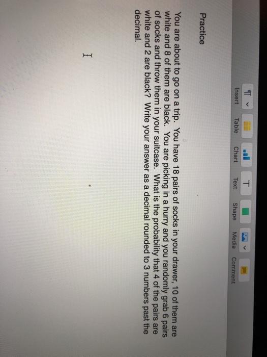 Solved T T Text Insert Table Chart Shape Media Comment | Chegg.com