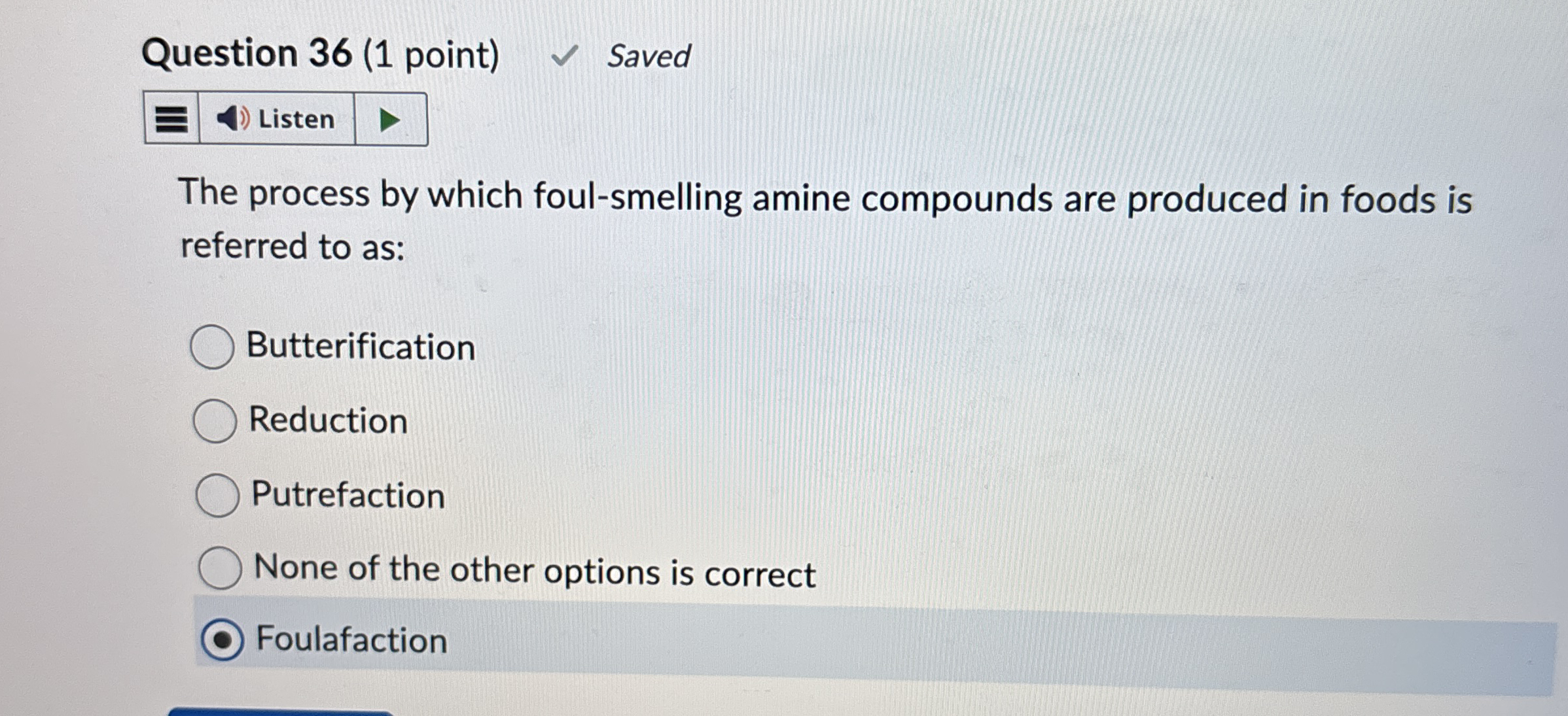Solved Question 36 (1 ﻿point) ﻿SavedListenThe process by | Chegg.com