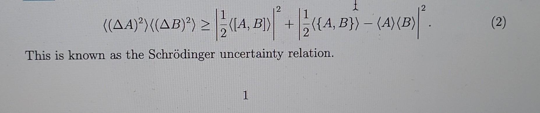 Solved Show that the uncertainty relation can be | Chegg.com