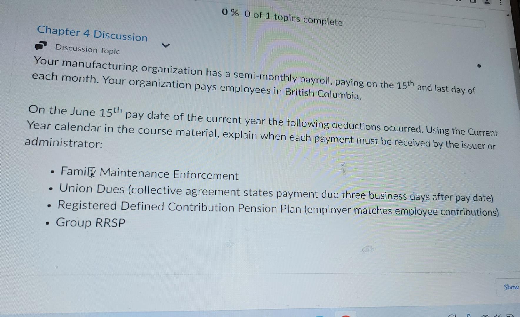 Solved Chapter 4 Discussion Discussion Topic Your | Chegg.com