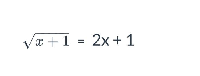Solve the following equation for x, and check for | Chegg.com