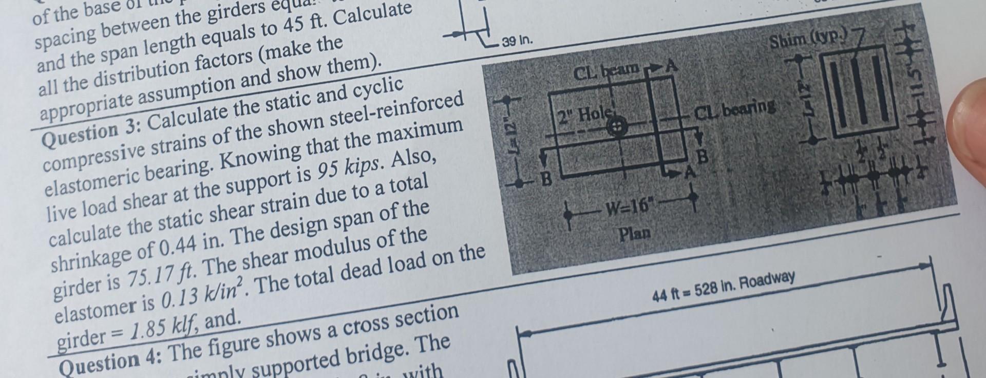 Solved Bridge engineering I want the solution according to | Chegg.com