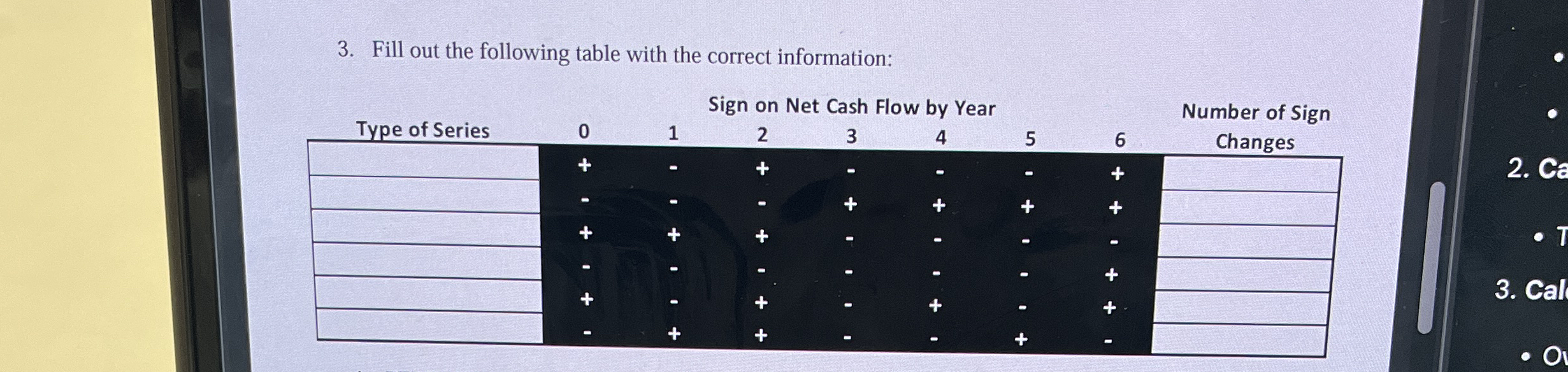 Solved Fill out the following table with the correct | Chegg.com