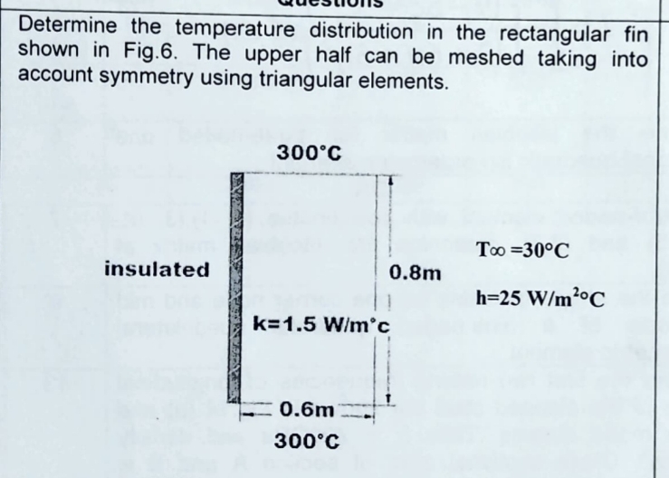 Solved Determine the temperature distribution in the | Chegg.com