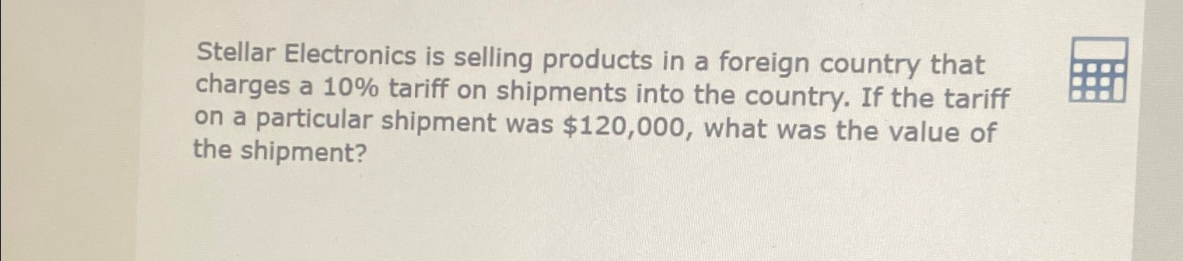 Solved Stellar Electronics is selling products in a foreign | Chegg.com