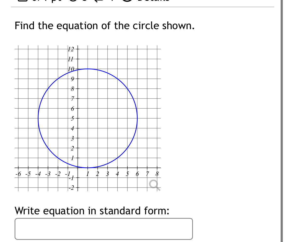 Solved Find the equation of the circle shown.Write equation | Chegg.com Solved Find the equation of the circle shown.Write equation | Chegg.com