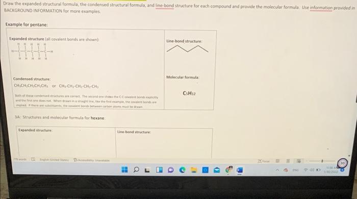 Solved Draw the expanded structural formula, the condensed | Chegg.com