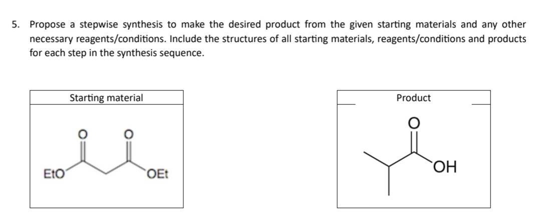 Solved Propose a stepwise synthesis to make the desired | Chegg.com