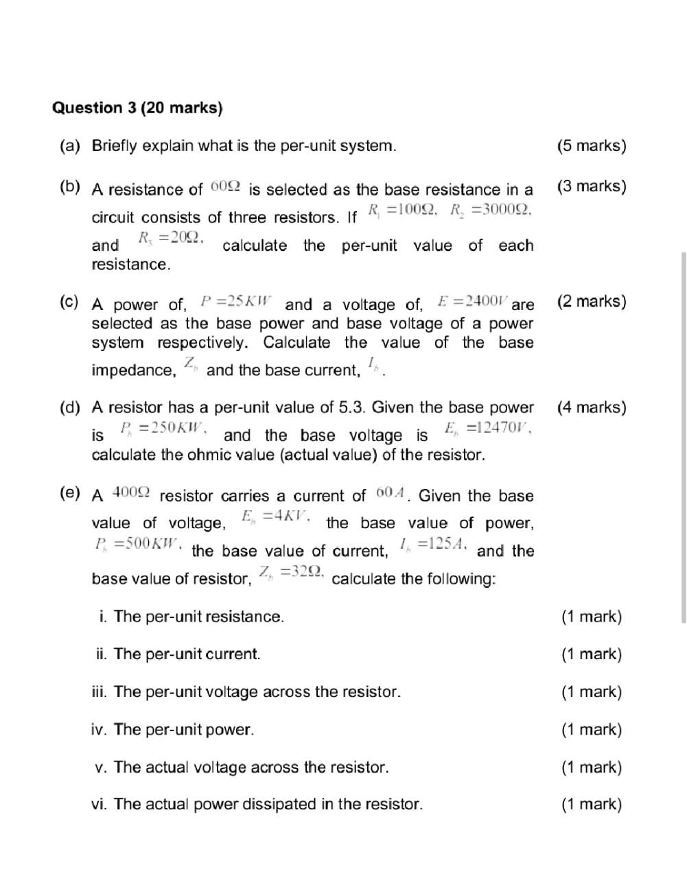 Solved hi expert please help to solve all the power | Chegg.com