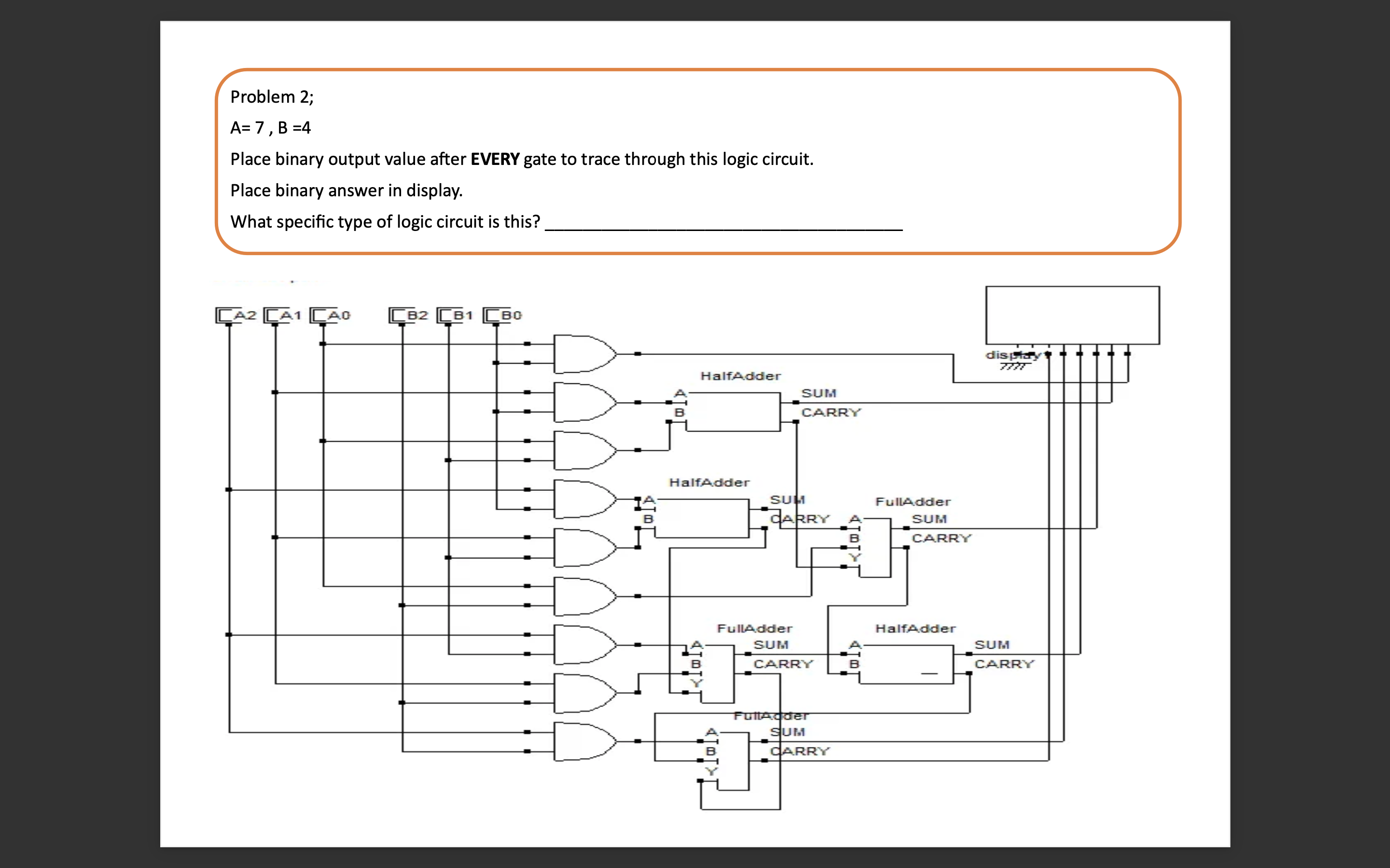 Solved Problem 2a7b4place Binary Output Value After 2886