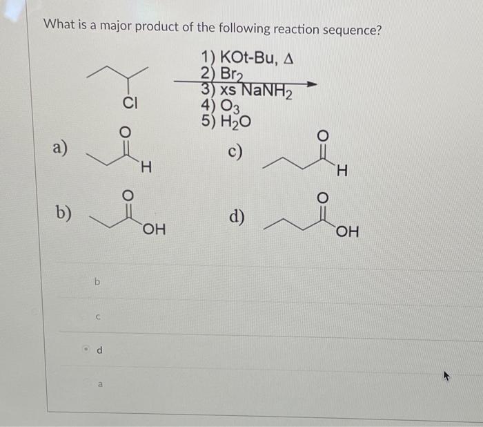 Solved What reactant should be used to form the given | Chegg.com