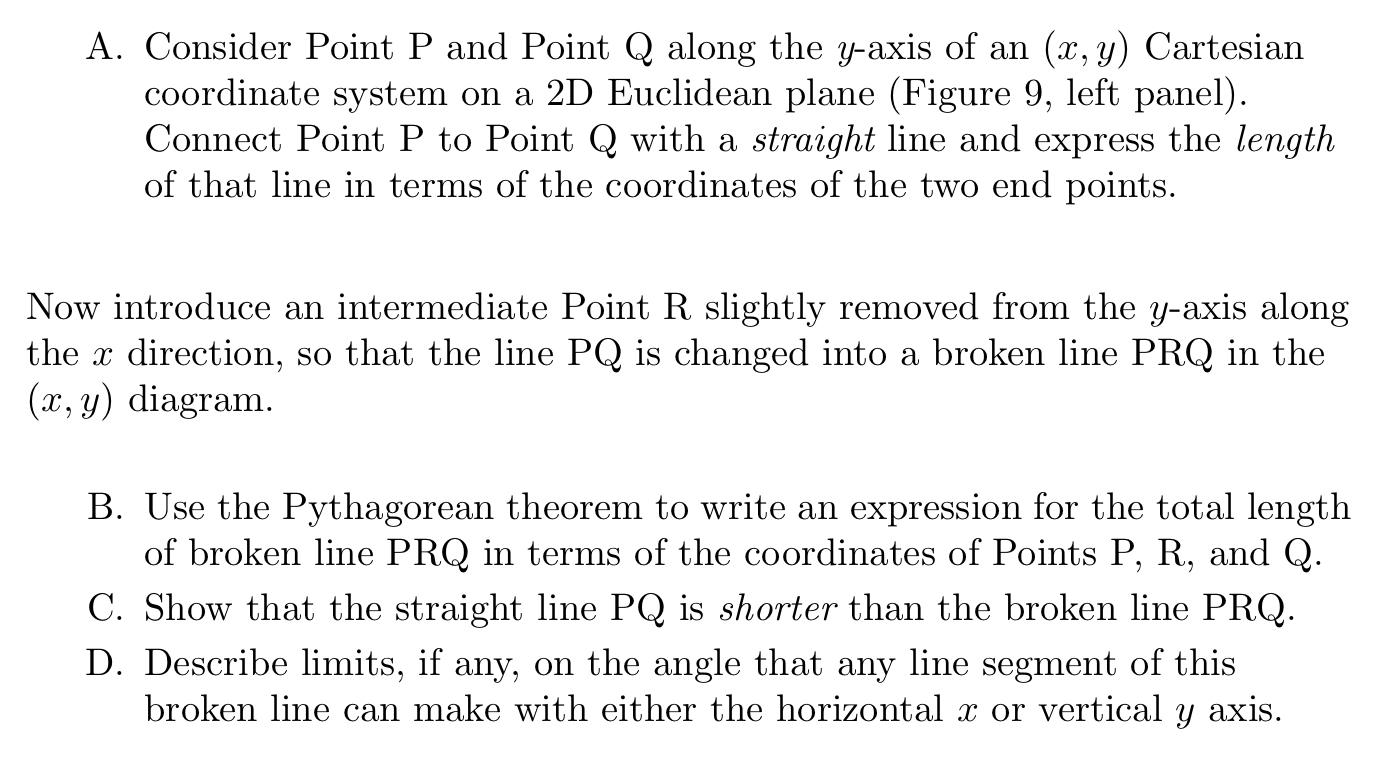 Solved A. ﻿Consider Point P and Point Q along the y-axis of | Chegg.com