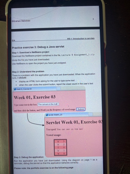 Graham Mansfield WS 1. Introduction to serves FIA | Chegg.com