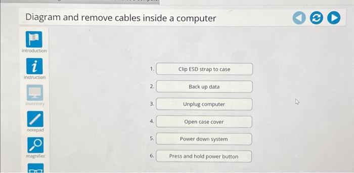 Diagram And Remove Cables Inside A Computer Computer Parts B