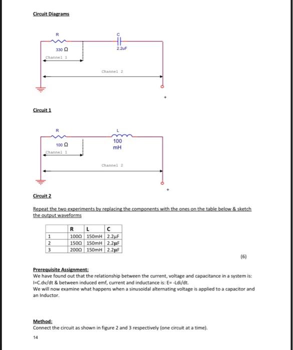 Solved Experiment 02 Qbiective: To investigate the effect of | Chegg.com