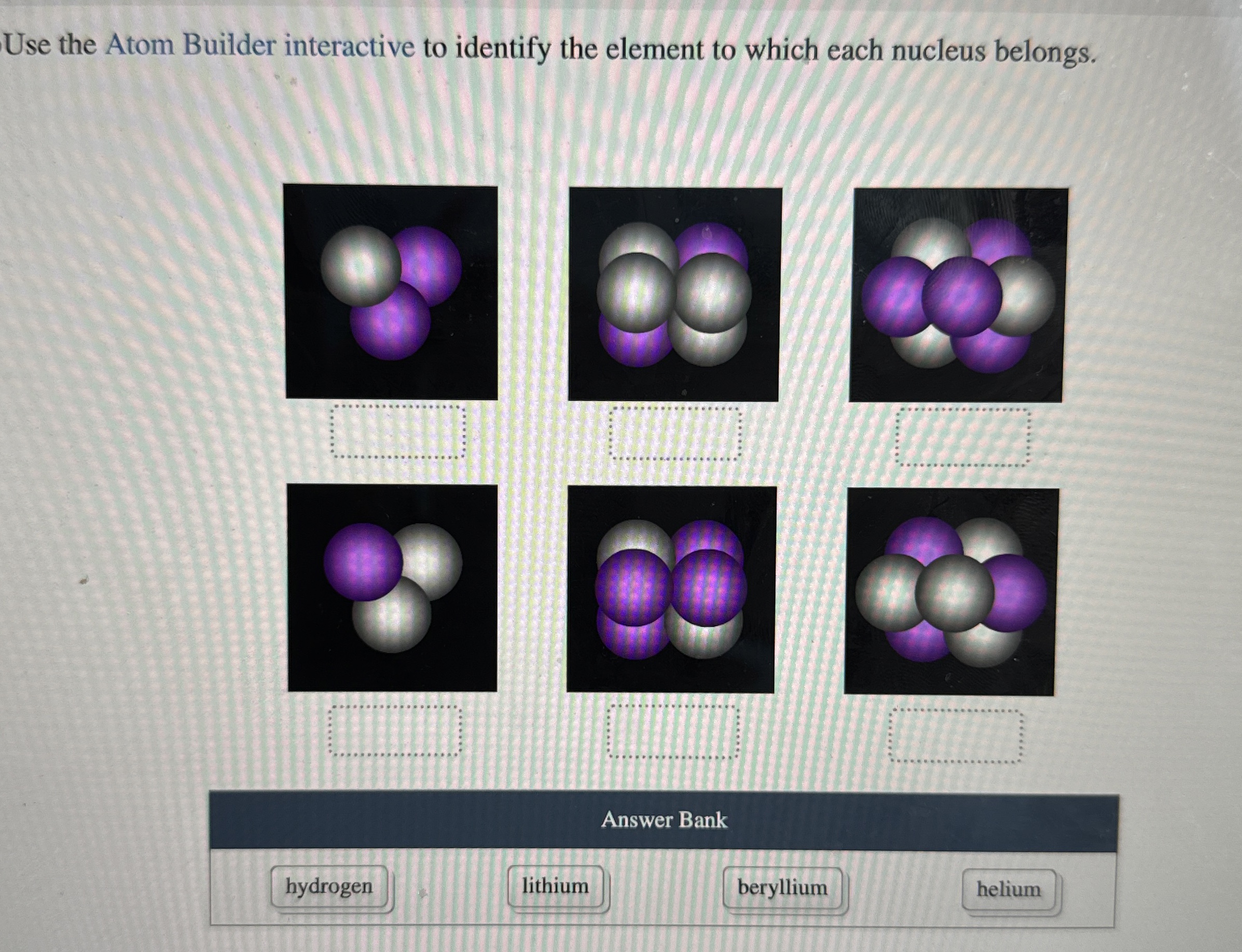 Solved Use the Atom Builder interactive to identify the | Chegg.com