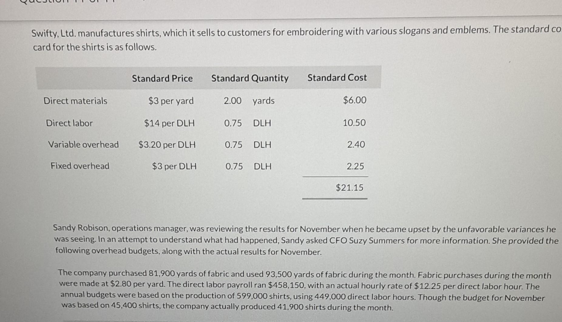 Solved \r\n\r\n(a) Calculate the direct materials price and | Chegg.com