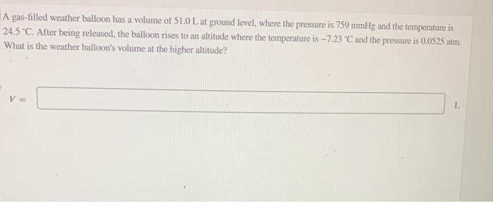 Solved A sample of an ideal gas has a volume of 3.80 L at | Chegg.com