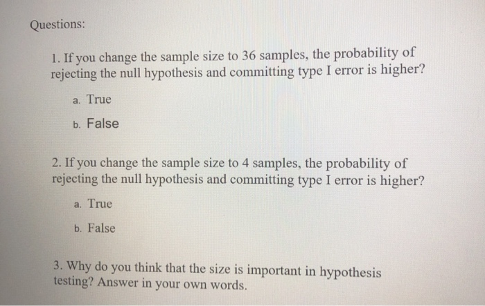 Solved To compute the type 1 error of hypothesis testing | Chegg.com