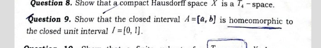 Solved Question 8. ﻿Show that a compact Hausdorff space x | Chegg.com