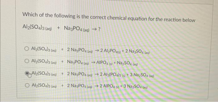 Solved Which of the following is the correct chemical | Chegg.com