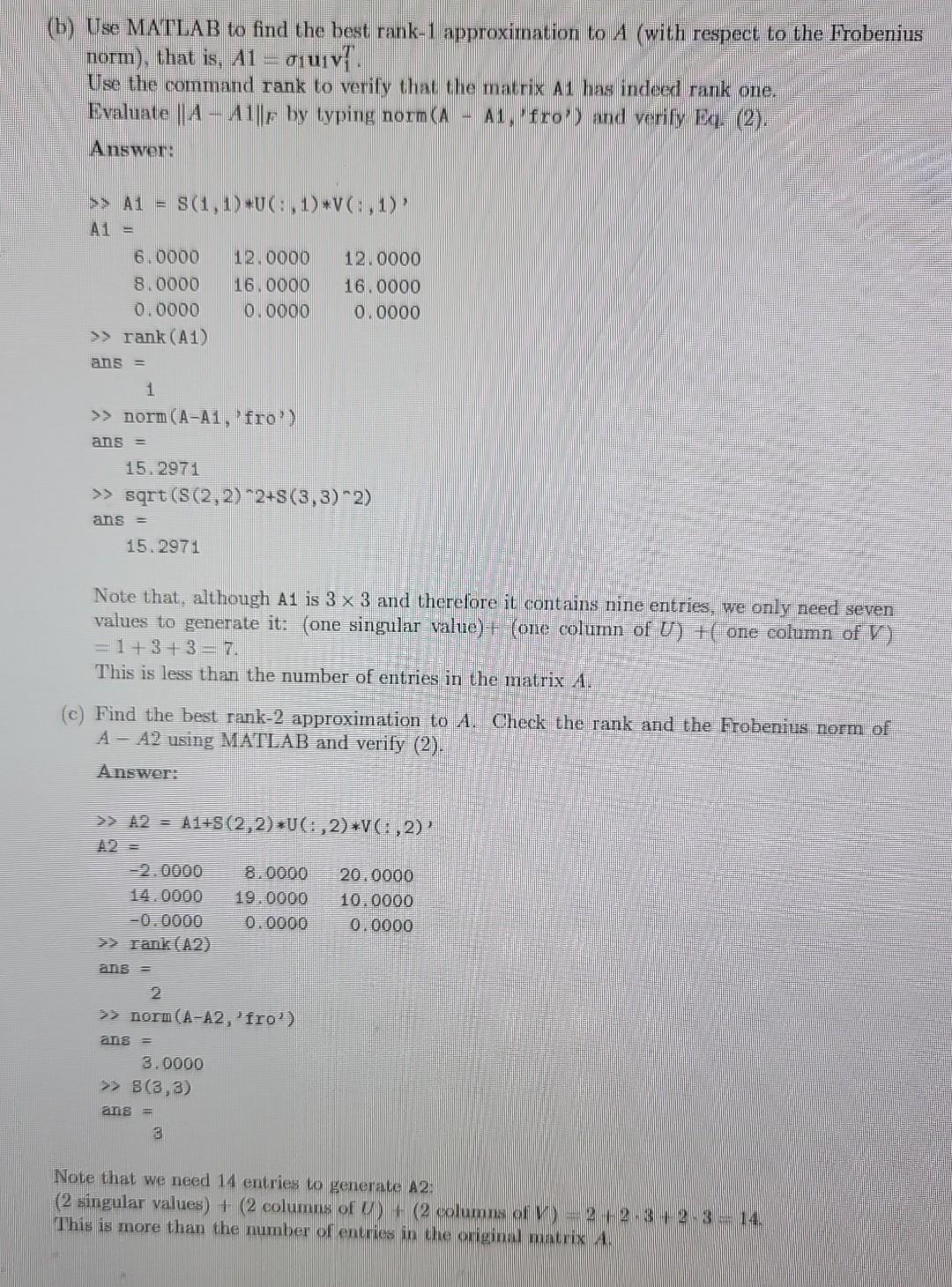 Solved Introduction Let A be an m×n matrix (m≥n). Then A can | Chegg.com