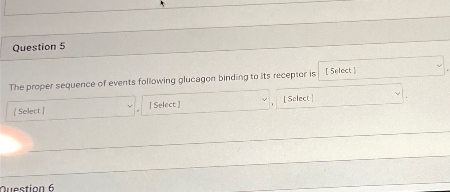 Solved Question 5The proper sequence of events following | Chegg.com