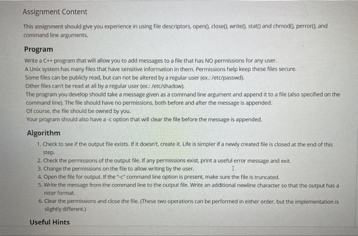 Solved Assignment Content This assignment should give you | Chegg.com