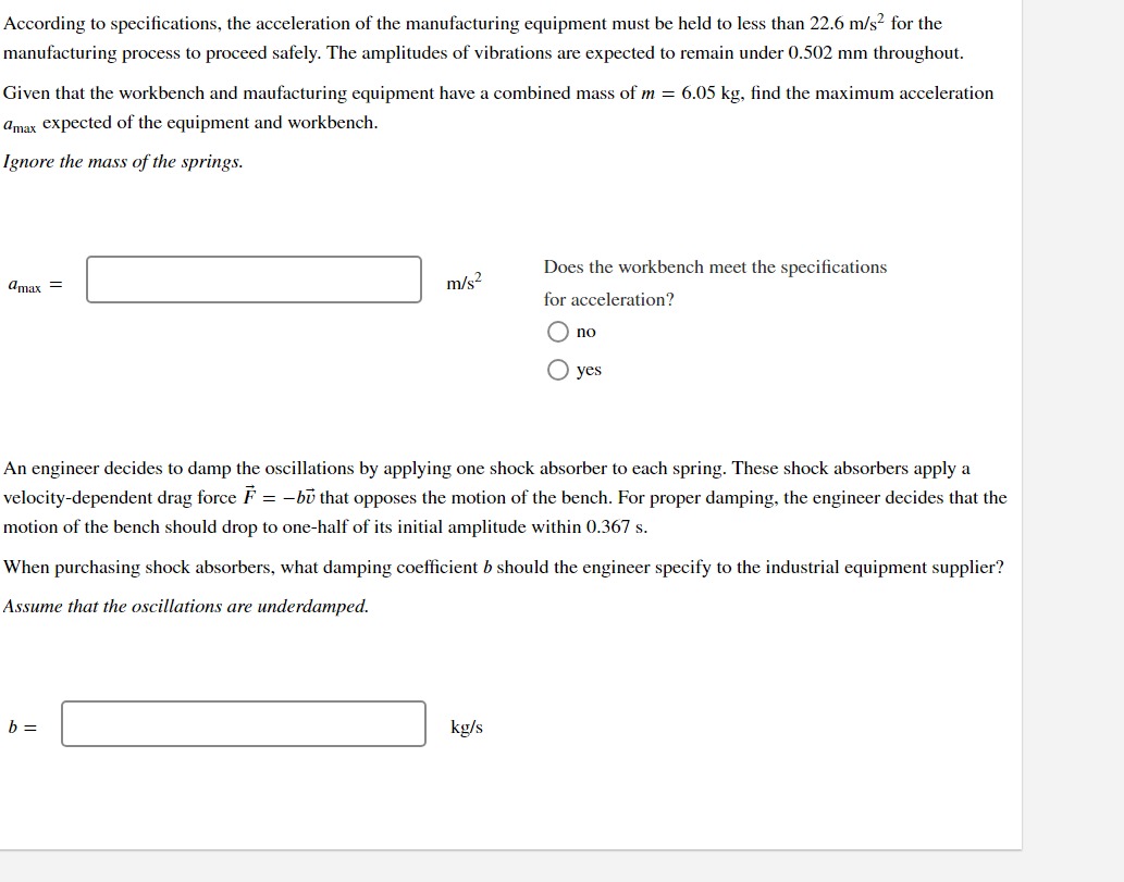 According to specifications, the acceleration of the | Chegg.com