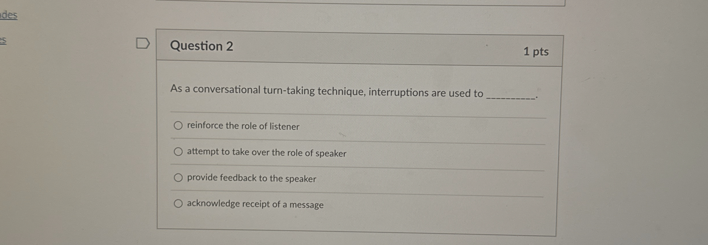 Solved Question 21 ﻿ptsAs a conversational turn-taking | Chegg.com