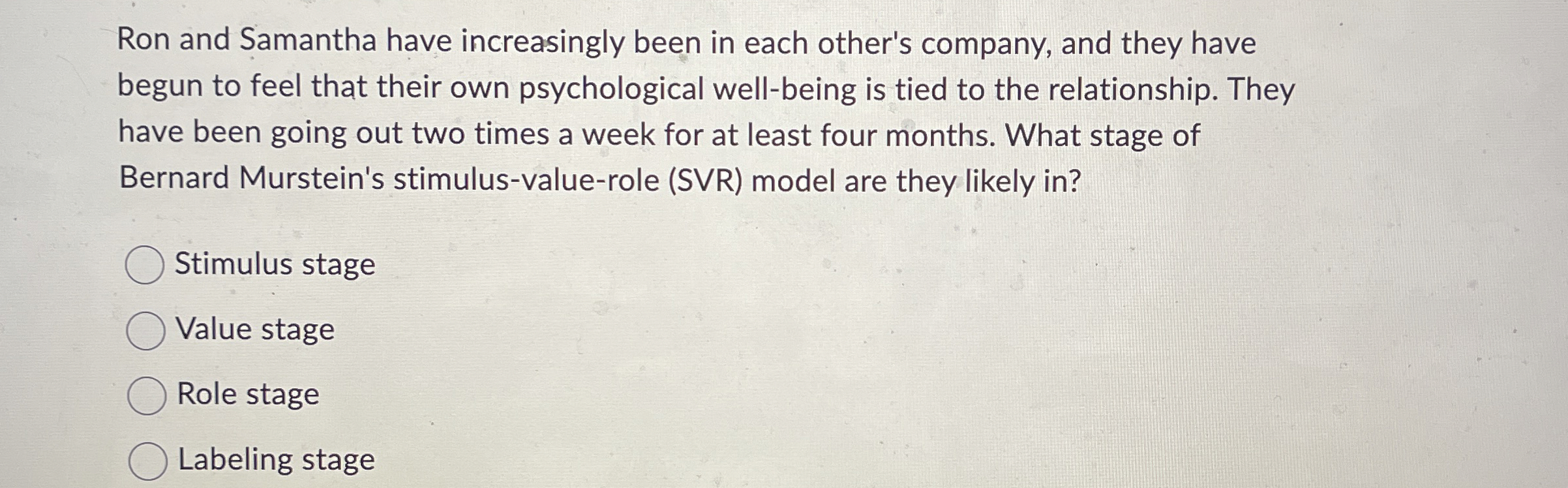 Solved Ron and Samantha have increasingly been in each | Chegg.com